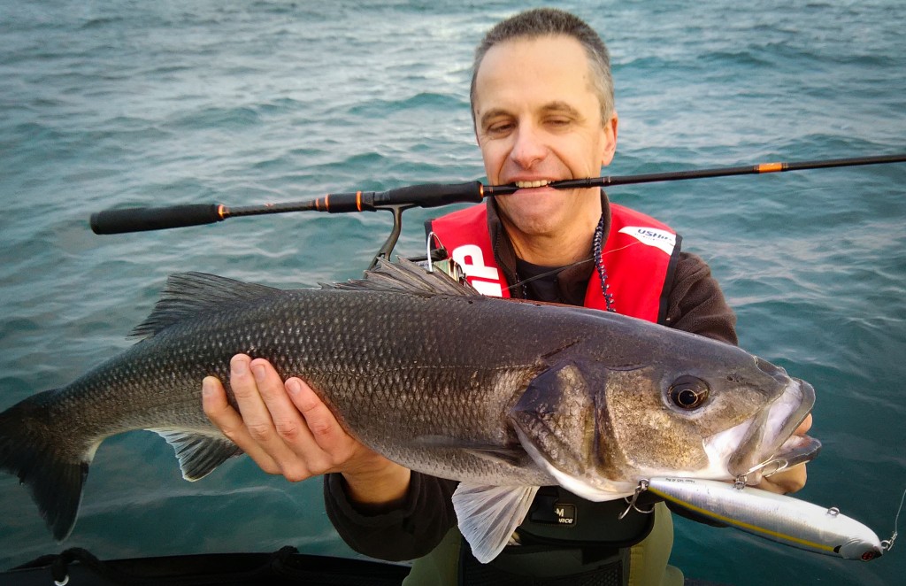 Une sortie gros bar au leurre de surface avec Eric et Laurent
